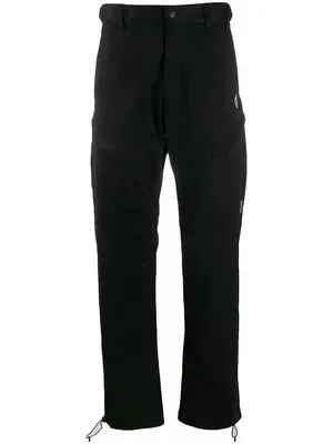 COUNTY OF MILAN Cotton Logo Cross Zipped Trousers