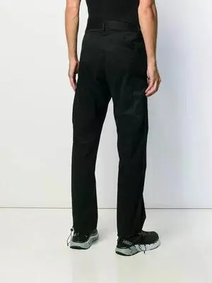 COUNTY OF MILAN Cotton Logo Cross Zipped Trousers