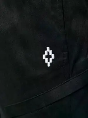 COUNTY OF MILAN Cotton Logo Cross Zipped Trousers