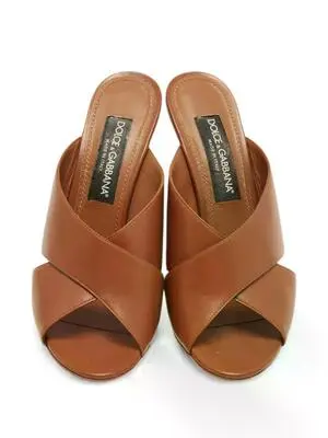 Dolce & Gabbana Keira Crossover Slide Sandals