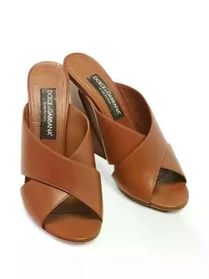 Dolce & Gabbana Keira Crossover Slide Sandals