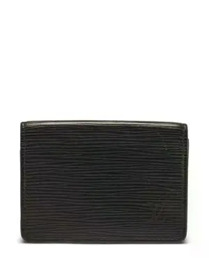 LOUIS VUITTON 2015 Epi Leather Card Holder - Black