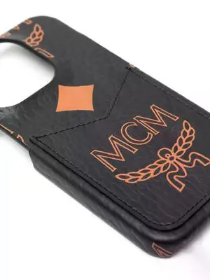 Mcm Aren Visetos-print Iphone 15 Pro Phone Case