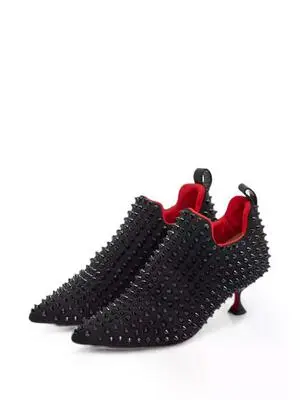 CHRISTIAN LOUBOUTIN Spiked Kitten Heel Pumps