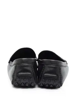 LOUIS VUITTON Hockenheim Leather Loafers - Black