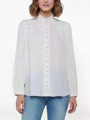 Zimmermann High-neck Long-sleeve Blouse