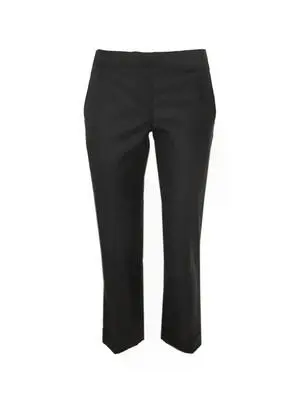 Alexander McQueen Cropped Trousers - Black