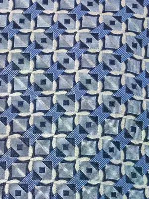 Gianfranco Ferre Silk Geometric Jacquard Neck Tie - Blue