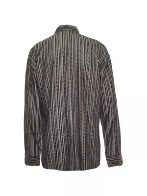 Versace Greca Striped Shirt