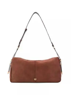 PINKO Pinko Suede Shoulder Bag With Snake-Effect Trim
