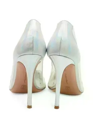 GIANVITO ROSSI Plexi Holographic Stiletto Pumps