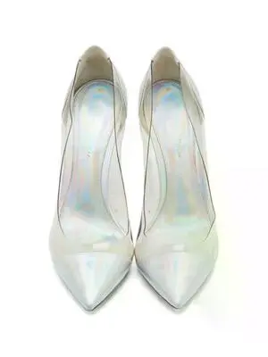 GIANVITO ROSSI Plexi Holographic Stiletto Pumps