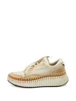 Chloé Nama Crochet Sneakers - Neutrals