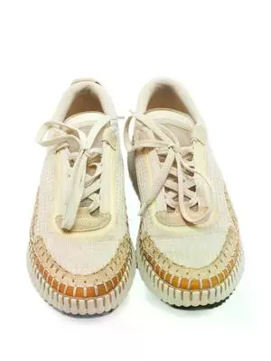 Chloé Nama Crochet Sneakers - Neutrals
