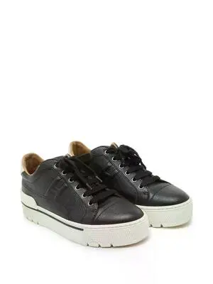 Hermès Grained Leather Platform Sneakers