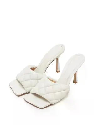 Bottega Veneta Lido Quilted Heeled Sandals