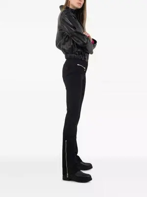POCHE PARIS Zip-up Jacket With Flap Pockets - Black