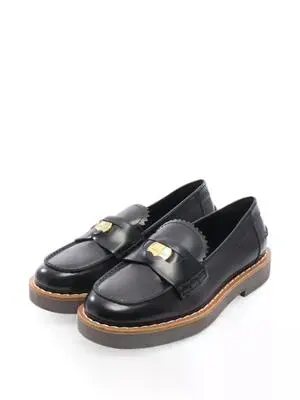 Miu Miu Leather Penny Loafers