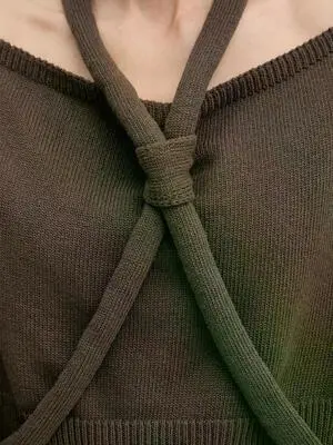 HAVEONE Knotted-detail Sweater - Brown