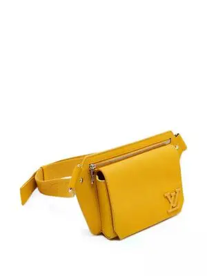 LOUIS VUITTON Aerogram Leather Belt Bag