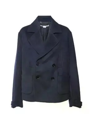Stella McCartney Double-breasted Wool Coat - Blue