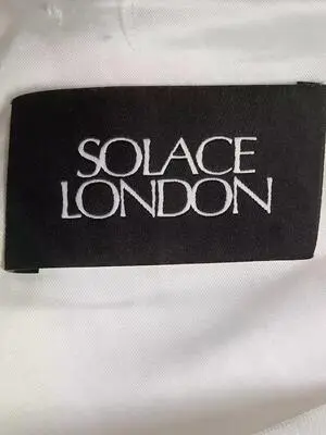 Solace London Flared Sateen Mini Dress