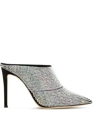 GIUSEPPE ZANOTTI Rhinestone Embellished Stiletto Mules