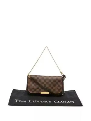 LOUIS VUITTON Damier Ebene Favorite Shoulder Bag - Brown