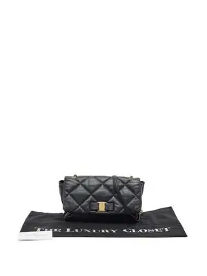 FERRAGAMO Vara Bow Quilted Shoulder Bag