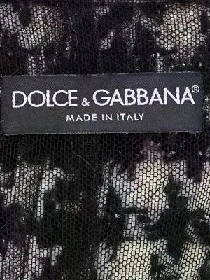 Dolce & Gabbana Houndstooth Fringed Coat