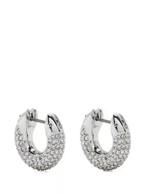 SWAROVSKI Rhodium-plated Crystal Hoop Earrings