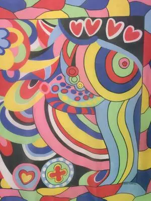 MARIO VALENTINO VINTAGE Pop Art-print Scarf