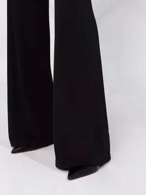 Alberta Ferretti High-waisted Flared Trousers - Black