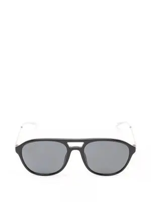 Gucci Aviator Double Bridge Sunglasses - Black