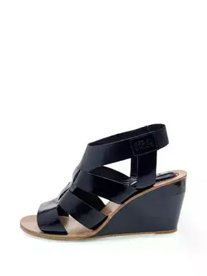 See By Chloé Calf Leather Slingback Wedge Sandals