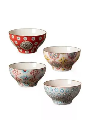 CU I SEEYOU Patterned Ceramic Bowls - Multicolour
