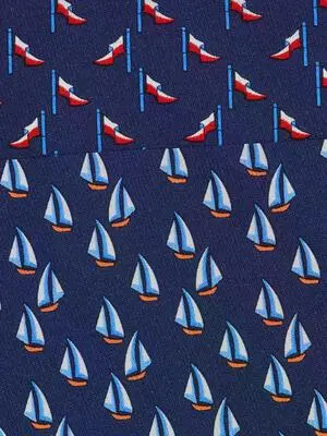 FERRAGAMO Printed Silk Neck Tie
