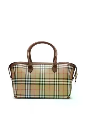Burberry Small Check Zip Tote