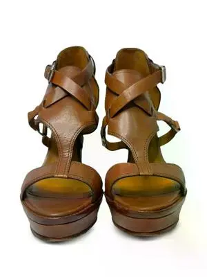 Ralph Lauren Strappy Stiletto Platform Sandals