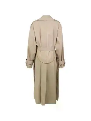 Sportmax Double-breasted Belted Trench Coat