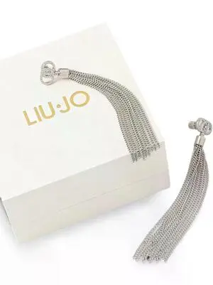 Liu Jo Crystal-embellished Chain Fringe Earrings