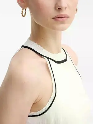 GAUDI Racerback Top With Contrasting Trim