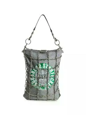 Dsquared2 Chain-link Jersey Shoulder Bag