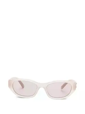 Miu Miu Oval Frame Sunglasses - Neutrals