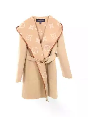 LOUIS VUITTON Giant Monogram Hooded Coat - Neutrals