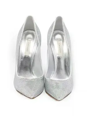 Casadei Blade Sequined Pumps - Silver