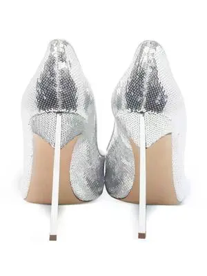 Casadei Blade Sequined Pumps - Silver