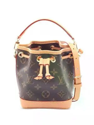 LOUIS VUITTON Nano Noé Monogram Mini Bucket Bag - Brown