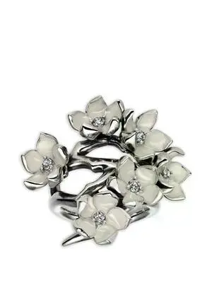 SHAUN LEANE Sterling Cherry Blossom Diamond Ring