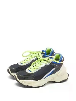 LOUIS VUITTON Run 55 Mesh Sneakers - Black